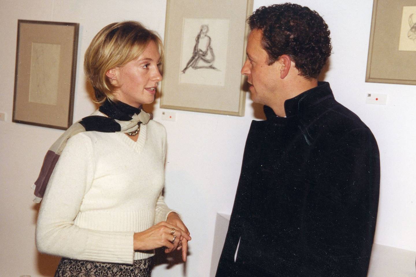 Candida Bond's exhibiton opening - David Wynne & Viscountess Linley ...