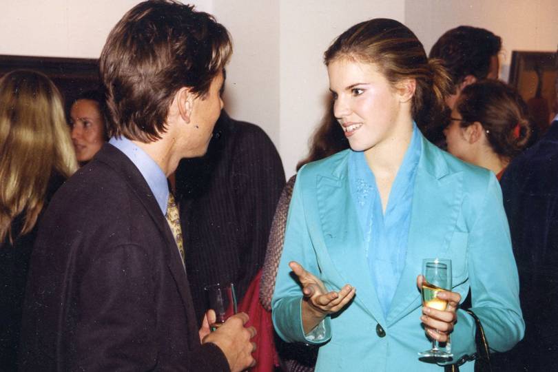 Candida Bond's exhibiton opening - David Wynne & Viscountess Linley ...