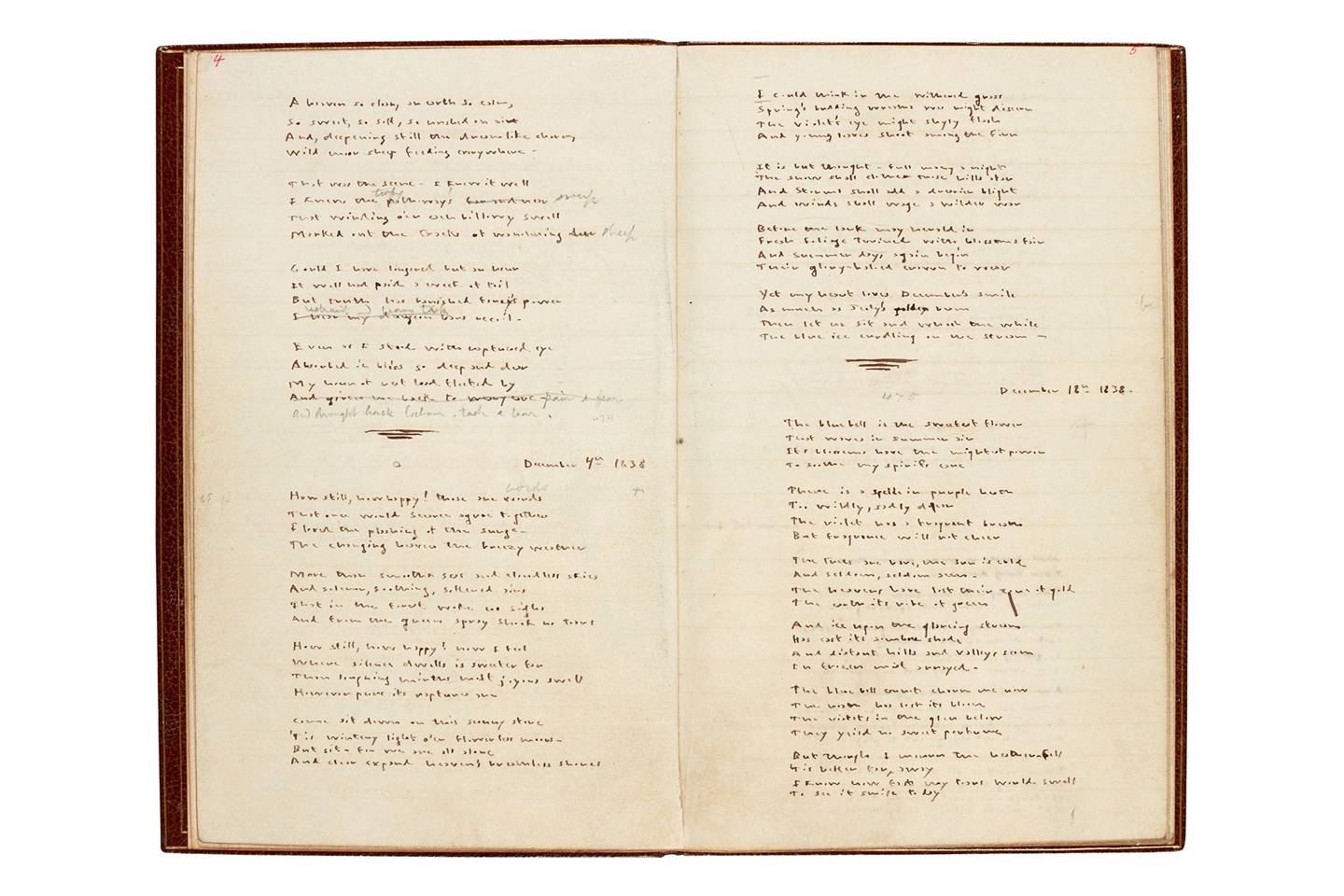 Emily Brontë rare handwritten poems £1 million The Honresfield Library ...