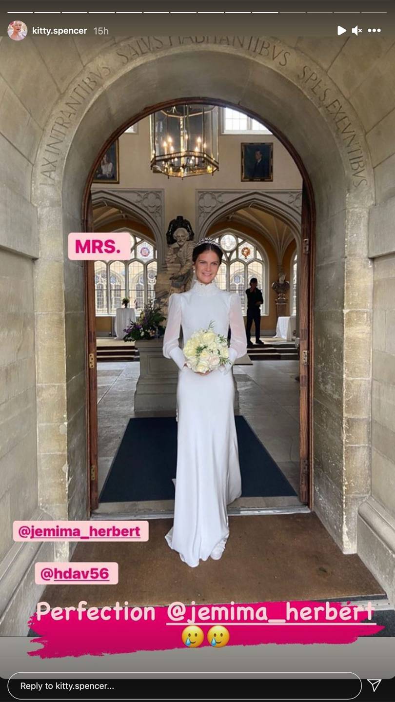 Lady Jemima Herbert married Hugo Davies at Wilton House on Friday | Tatler