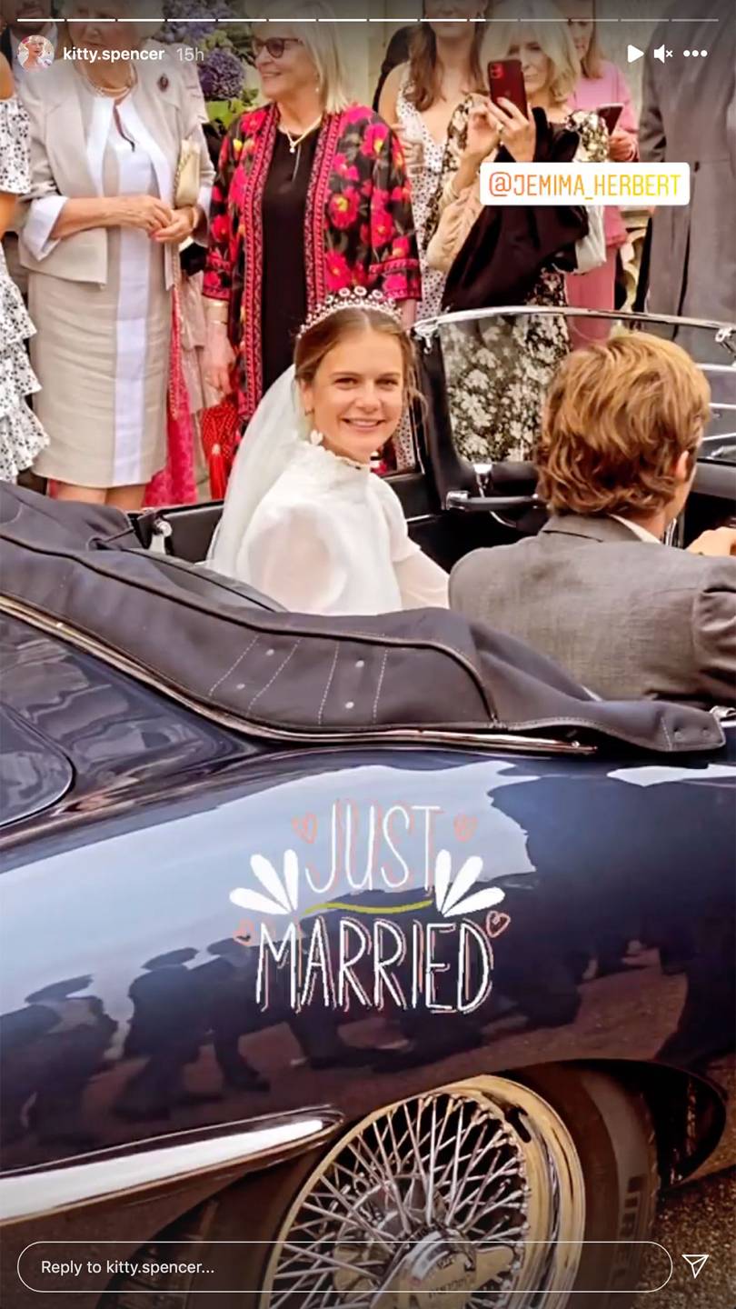 Lady Jemima Herbert married Hugo Davies at Wilton House on Friday | Tatler