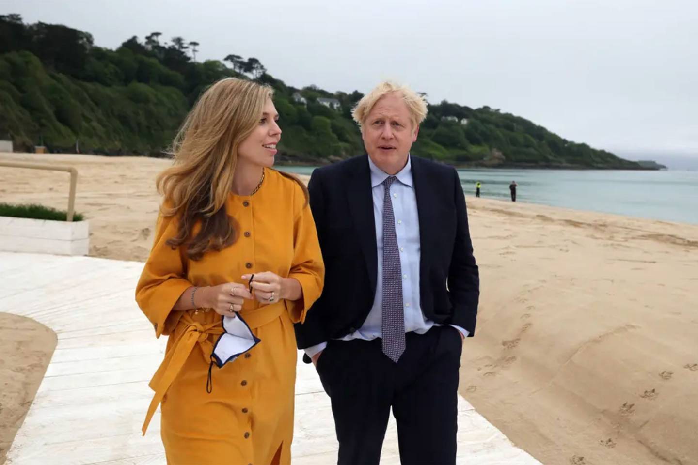 Carrie Johnson’s G7 wardrobe proves she is the unelected pin-up for ...