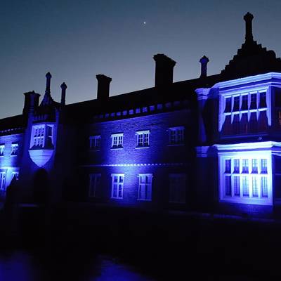 The grandest stately homes light up blue to thank NHS | Tatler