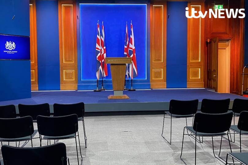 Inside Downing Street’s new £2.6 million press briefing room with a ...