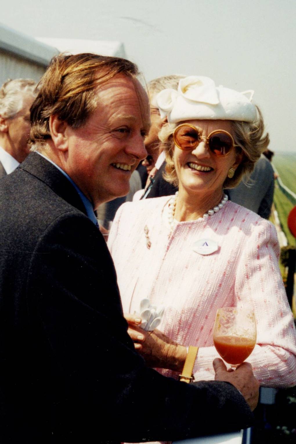 Millennium Grandstand opening at Newmarket - Stephen Fry, Lady Powell ...