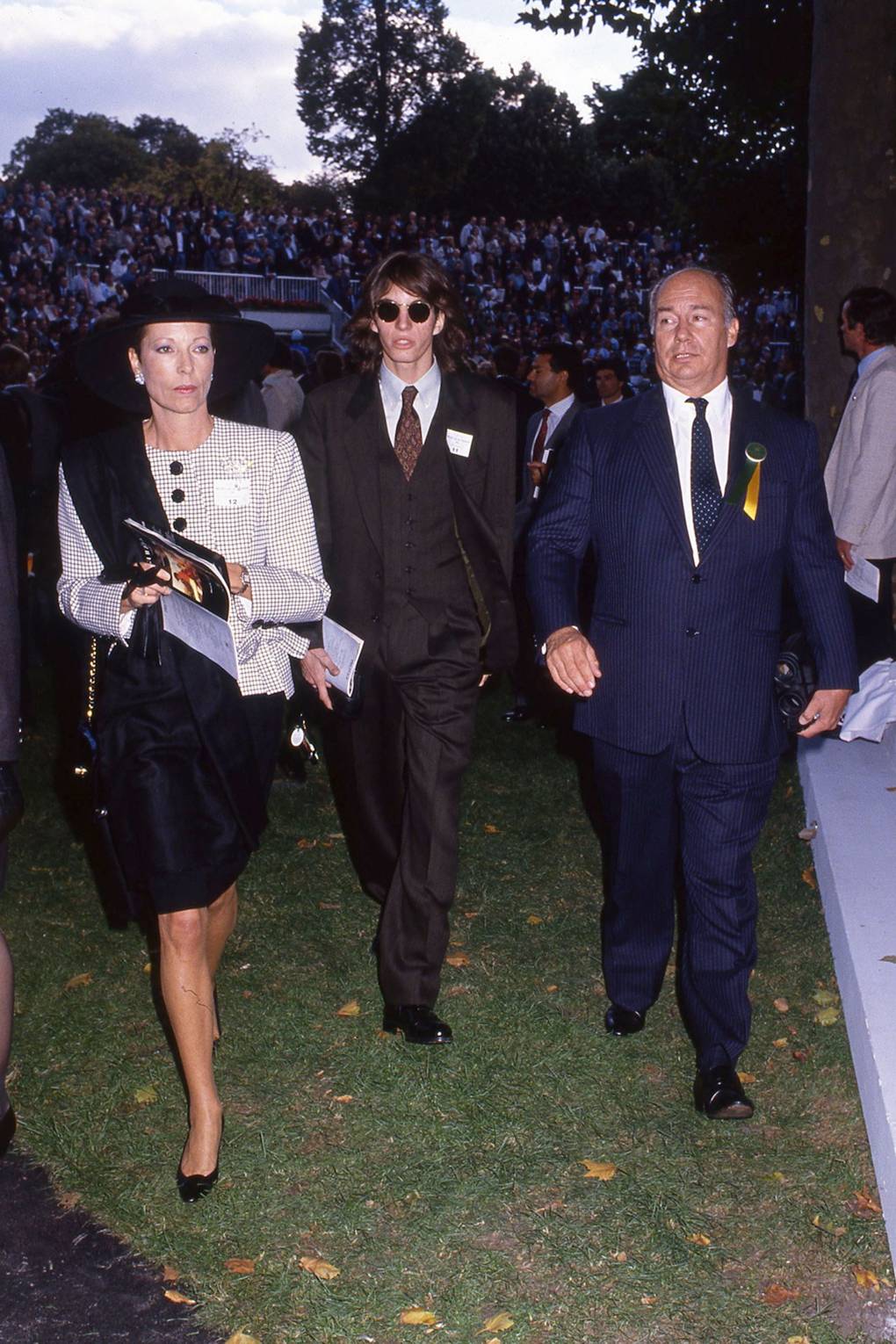 Prix de l'Arc de Triomphe - Maria Niarchos & The Aga Khan - Bystander ...
