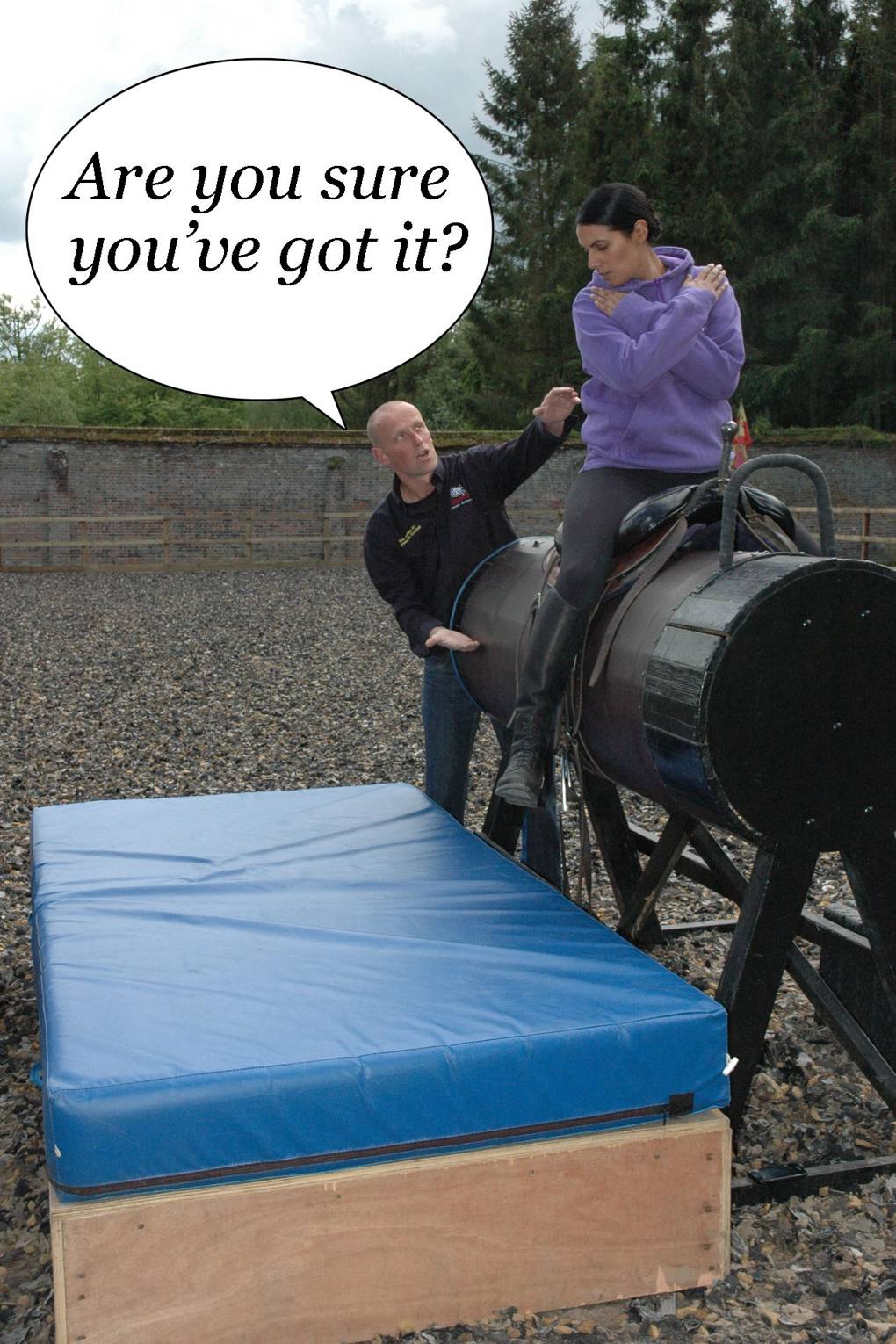 How to fall off a horse - Rider Confidence Course & The Centre of ...