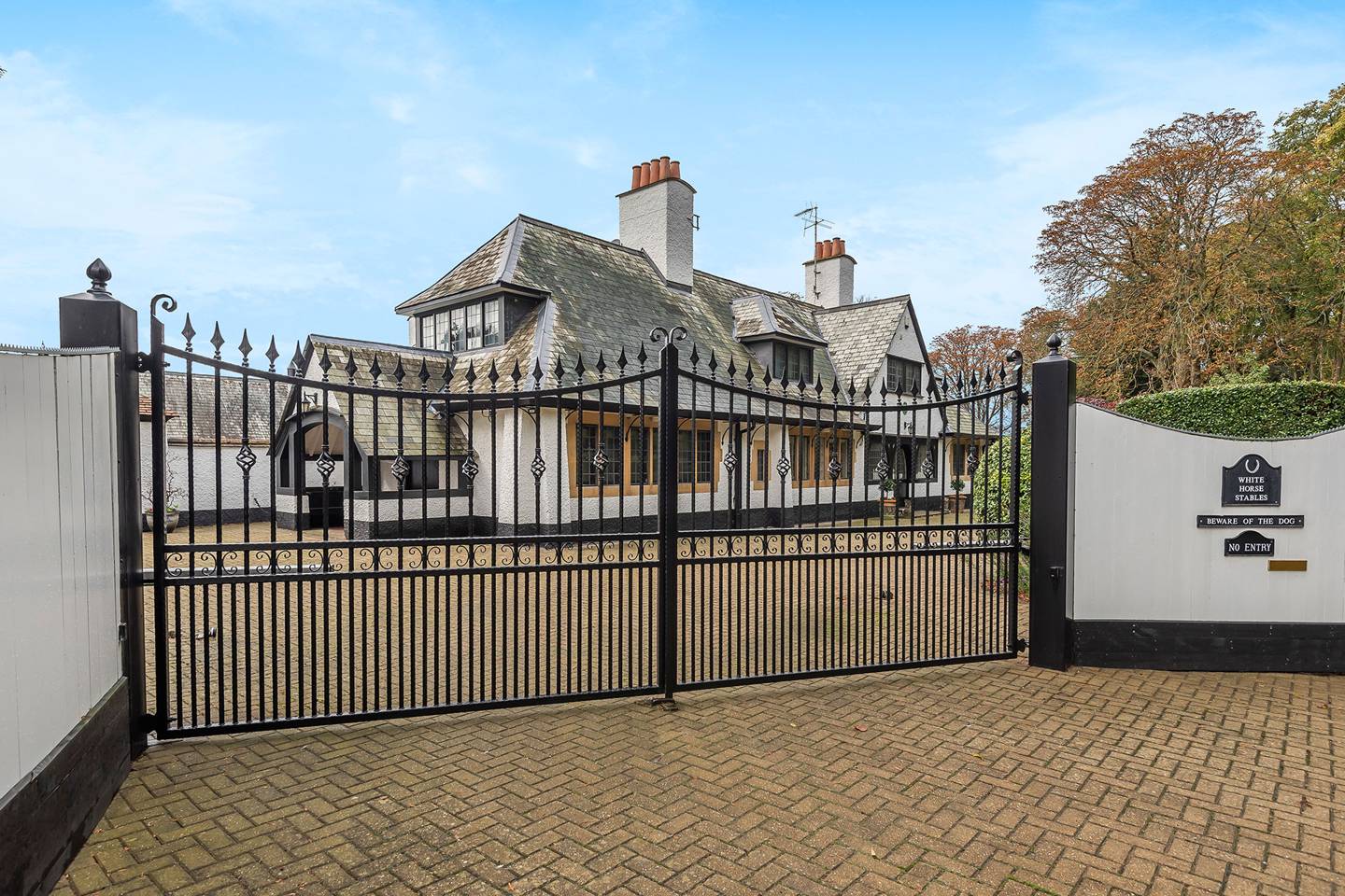 White Horse Stables, the former home of Frankie Dettori in Stetchworth ...