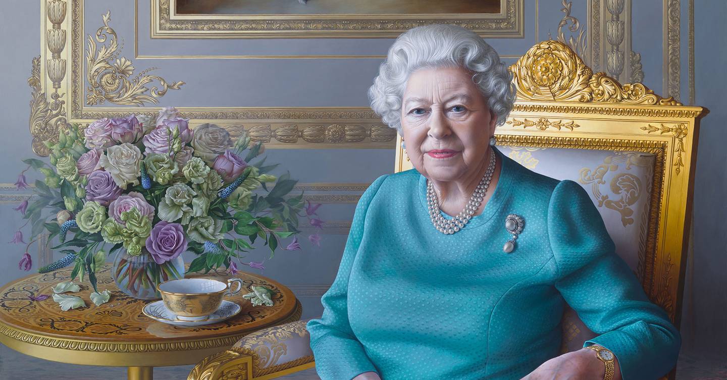 The Queen new portrait unveiled UK Foreign & Commonwealth Office ...