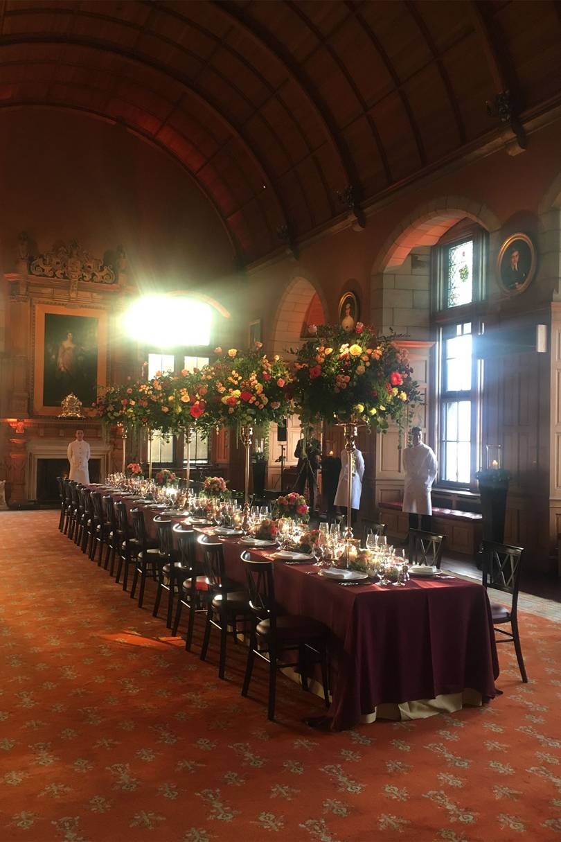 Inside Barnbougle Castle, the original home of the Primrose family that ...