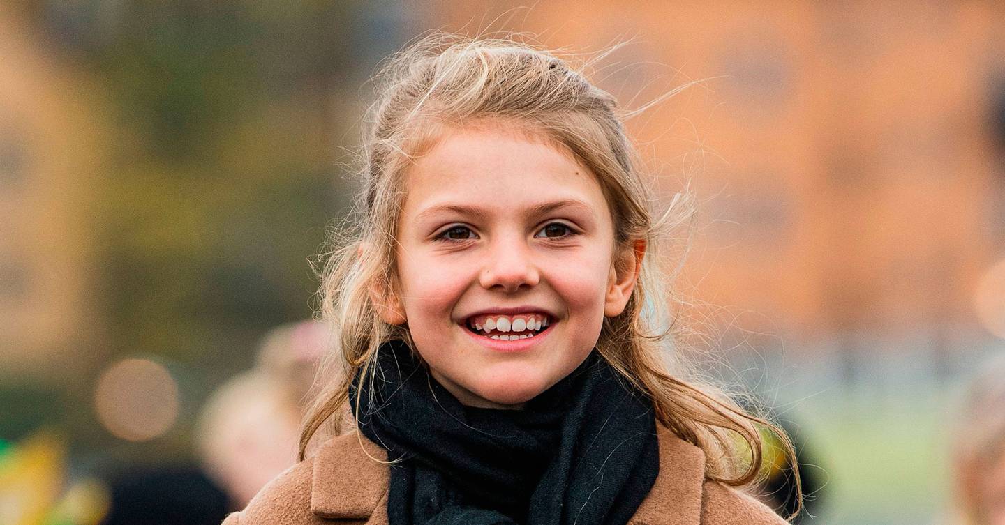 Princess Estelle and Crown Princess Victoria of Sweden were twinning in ...